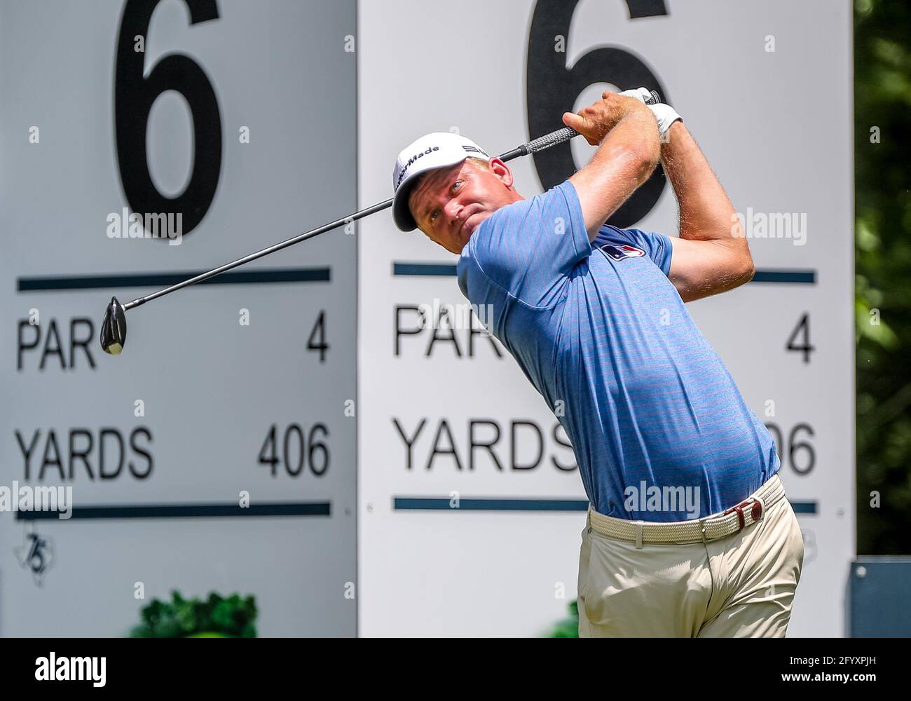 May 29, 2021: Adam Long drives the ball during the third round of the ...