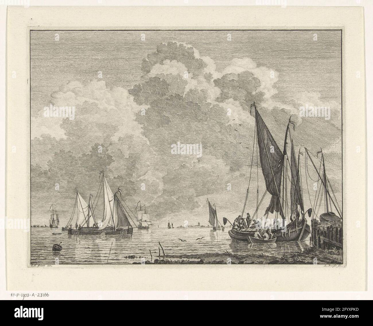 River face with ships Stock Photo - Alamy