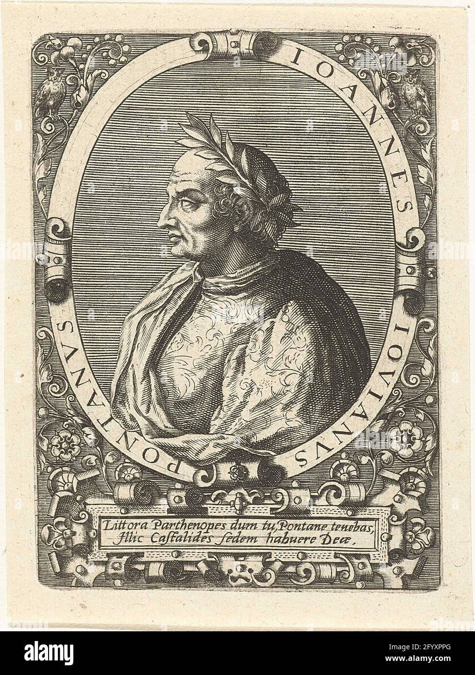 Giovanni gioviano pontano ioannes iovianus pontanus hi-res stock ...