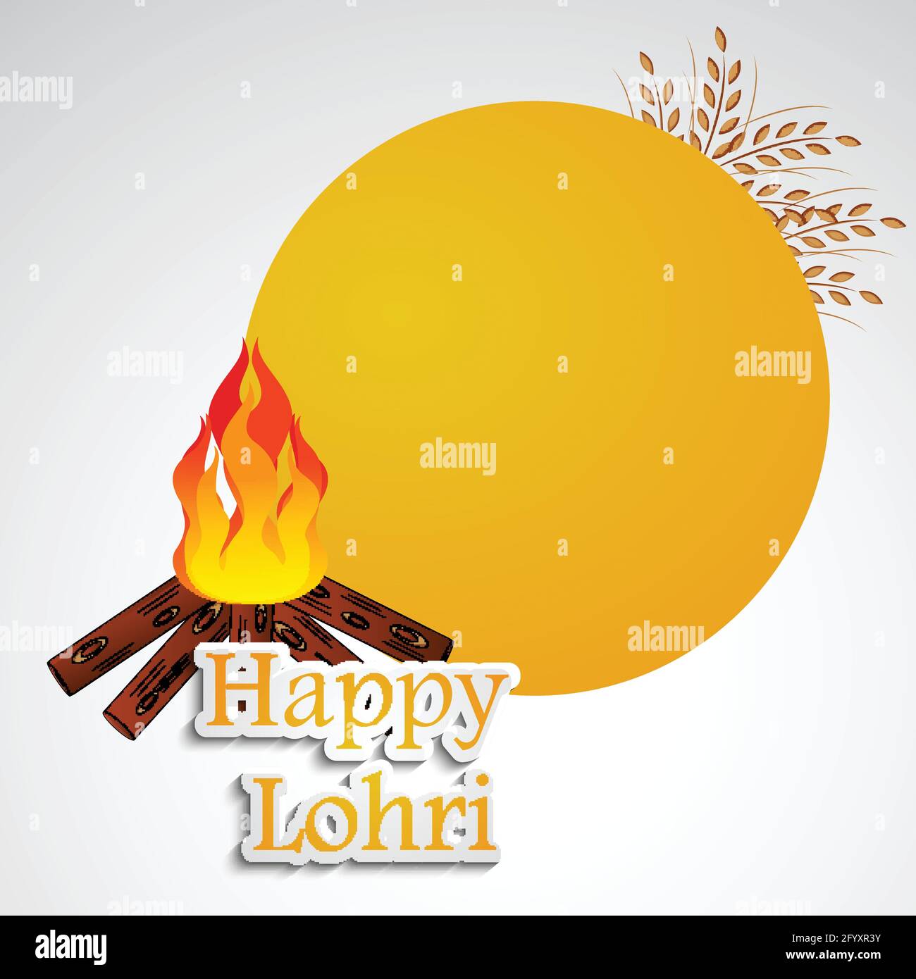 Happy lohri vector vectors hi-res stock photography and images - Alamy