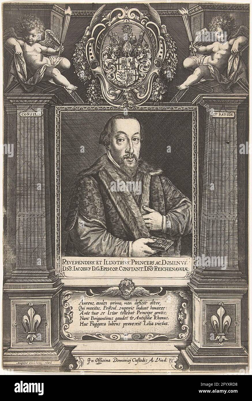 Portrait of Jacob Fugger, Bishop of Konstanz. Portrait of Jacob Fugger ...