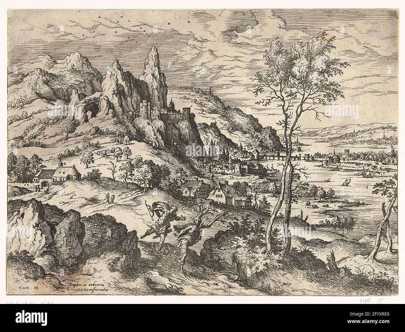 Daphne changes into a laurel tree; Landscapes with biblical and ...