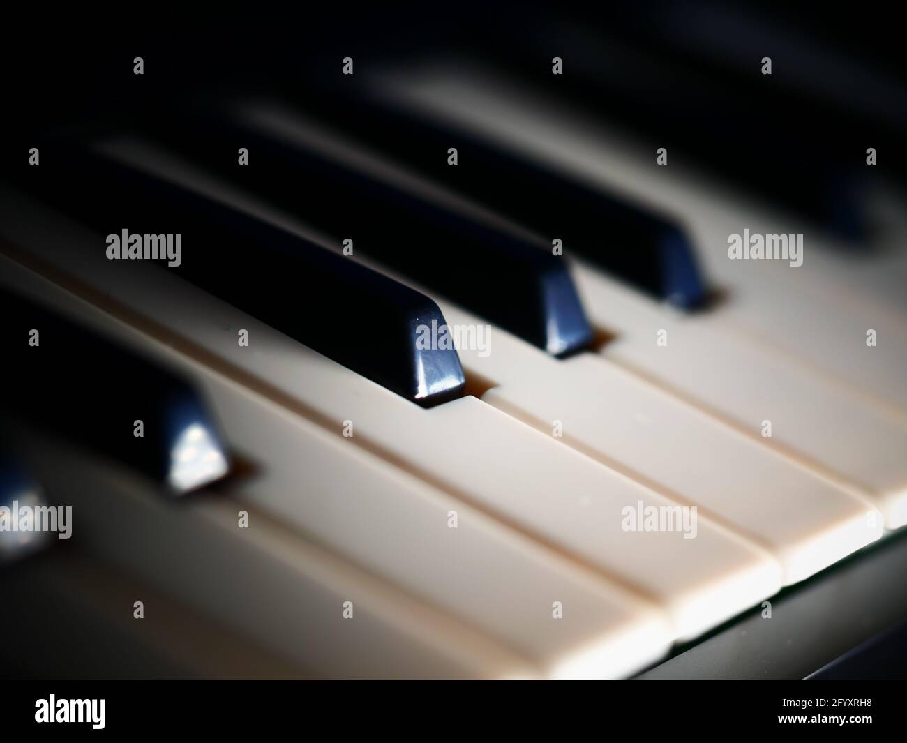 A dramatic shot of the piano keys - perfect for wallpapers Stock Photo ...