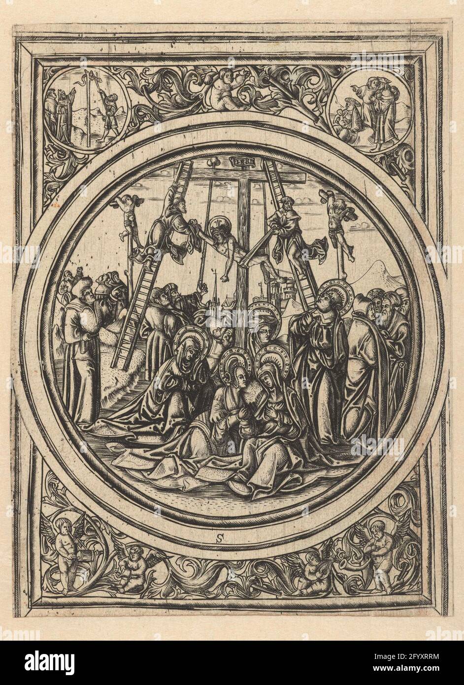 Cross reduction; Passion of Christ, 15 (21). Cross barrier in frame ...