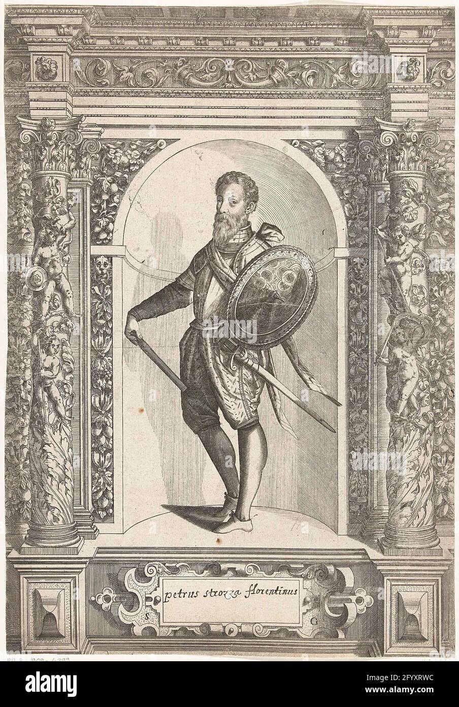 Portrait of Pietro Strozzi; Armamentarium Heroicum. Portrait of Pietro ...