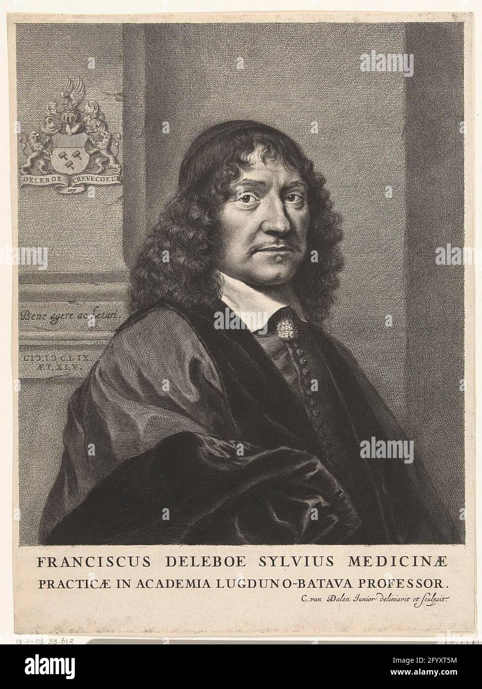Portrait of Franciscus de le Boë Sylvius; Franciscus Deleboe Sylvius ...