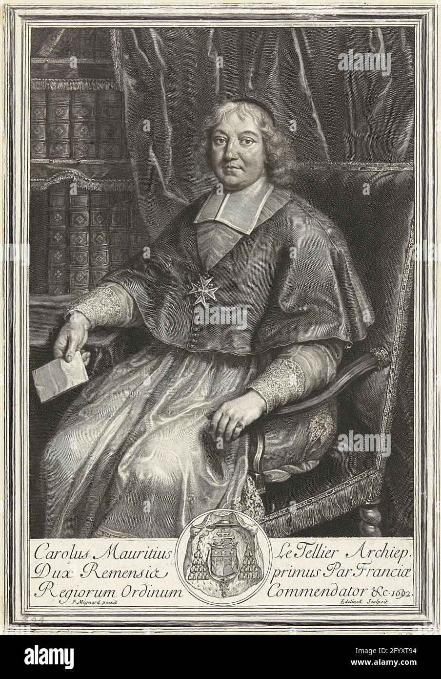 Portrait of Charles-Maurice le Tellier. Portrait of the Charles-Maurice ...