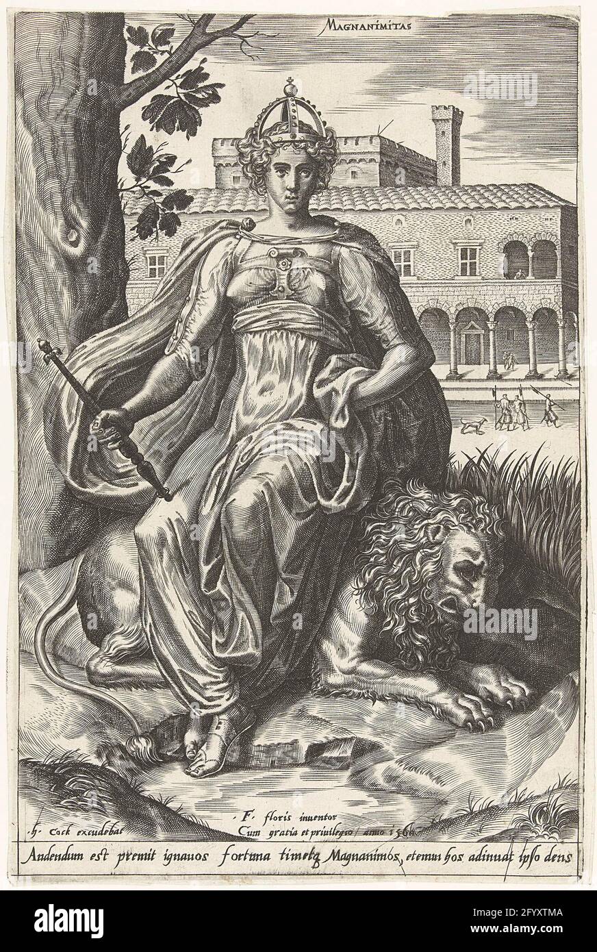 Generosity (Magnanimitas); The virtues. The personification of god ...