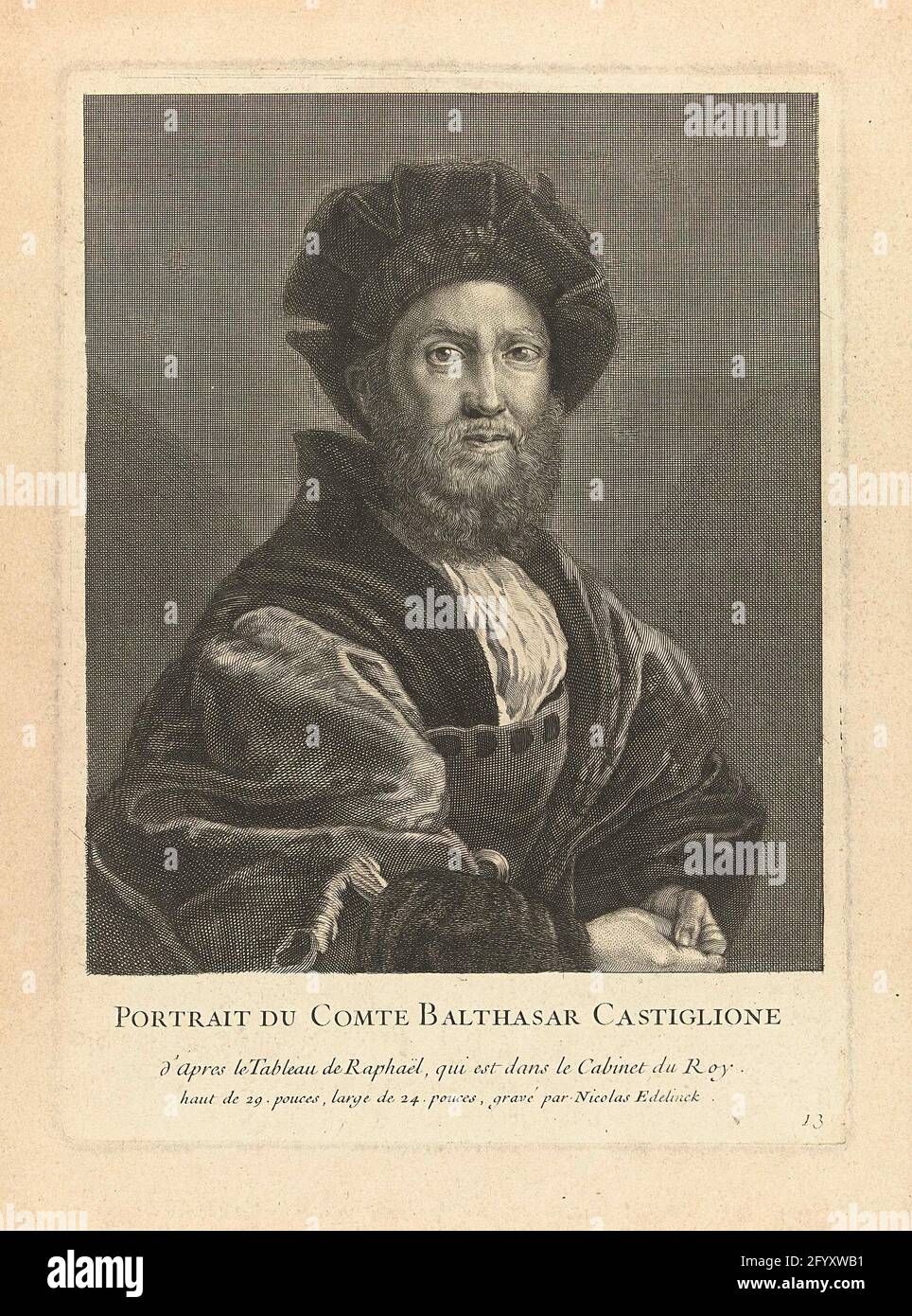Portrait of Baldassare Castiglione; Portrait du Comte Balthasar ...