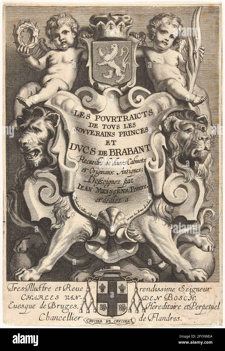 Title Print for: Les Portraits de Tous les Souverains, Princes et ducs ...