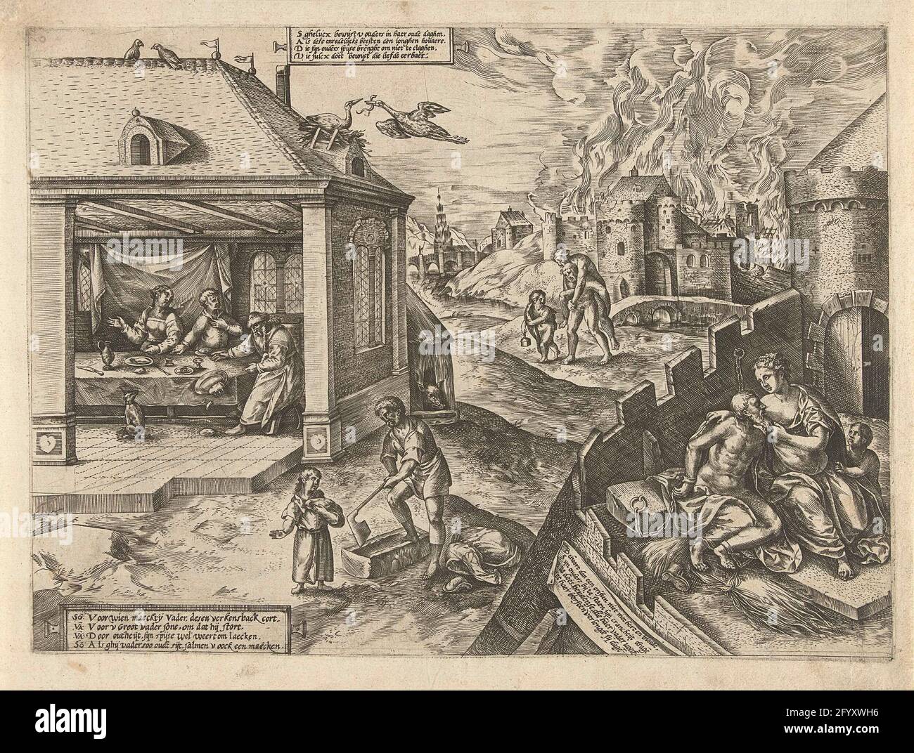 Burning troy scenes hi-res stock photography and images - Alamy