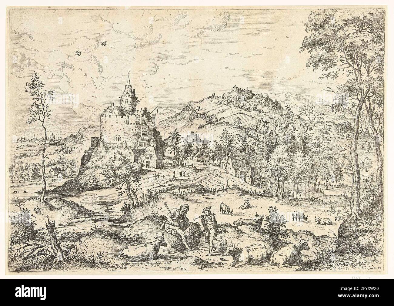 Mercury and Argus; Landscapes with biblical and mythological scenes ...