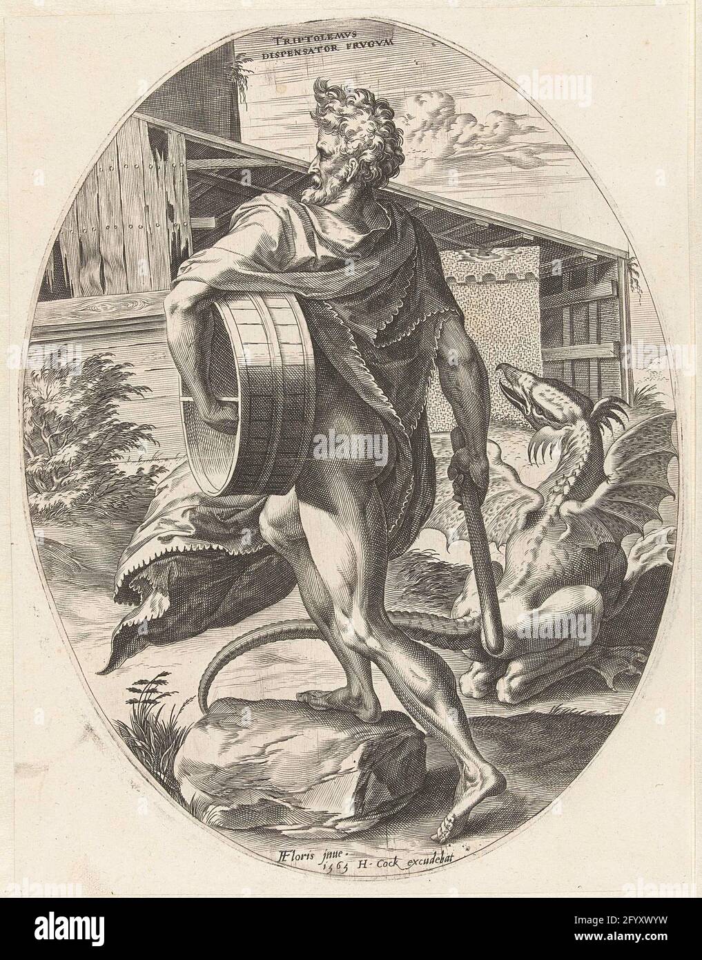 Triptolemos; Bodies of agriculture. Triptolemus, help from Ceres The ...