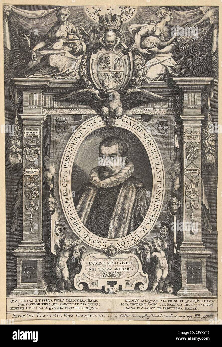 Portrait of Johan Philips from Gebsattel, Frostbishop of Bamberg ...