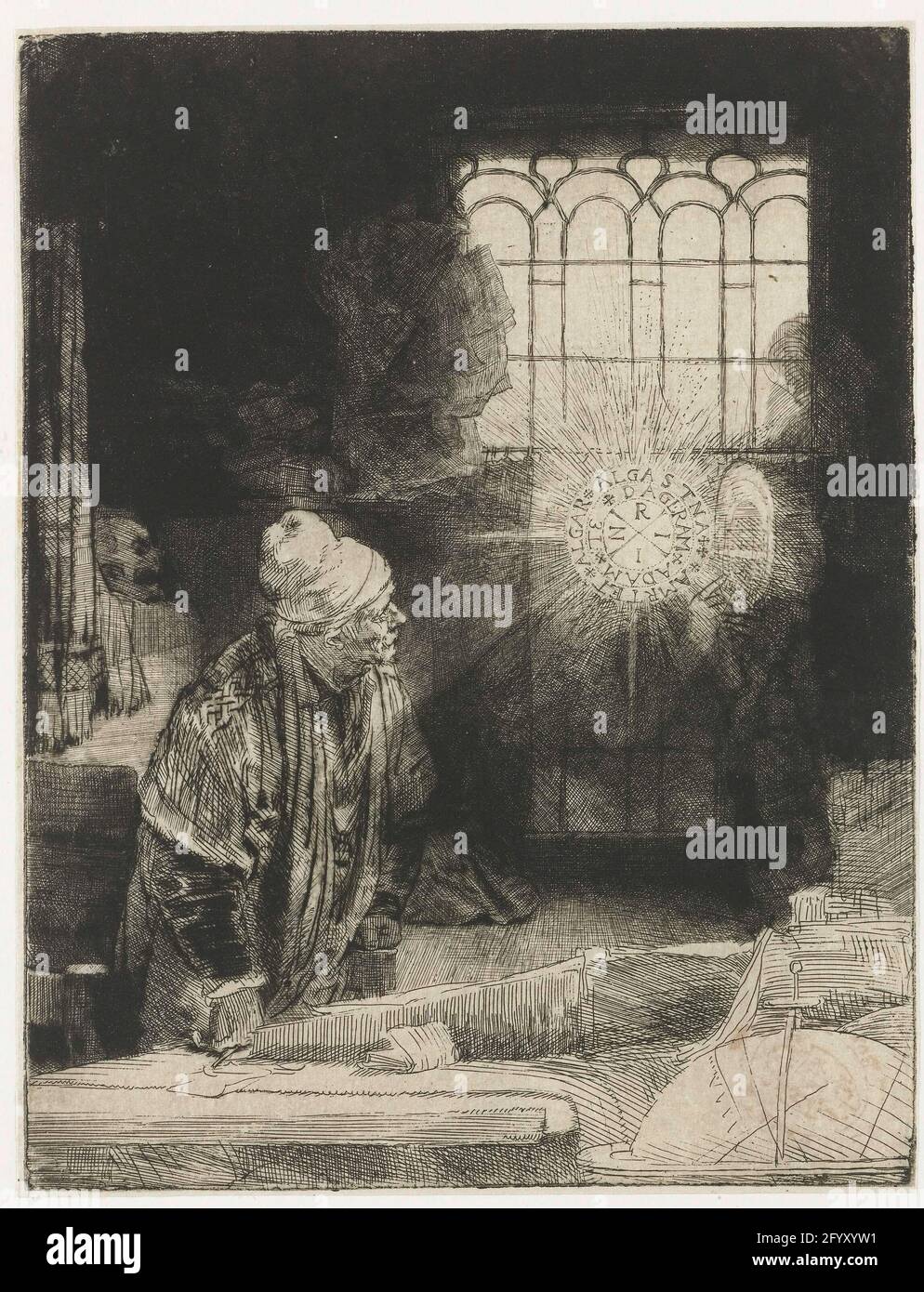 A scholar in his office; Faust Stock Photo - Alamy