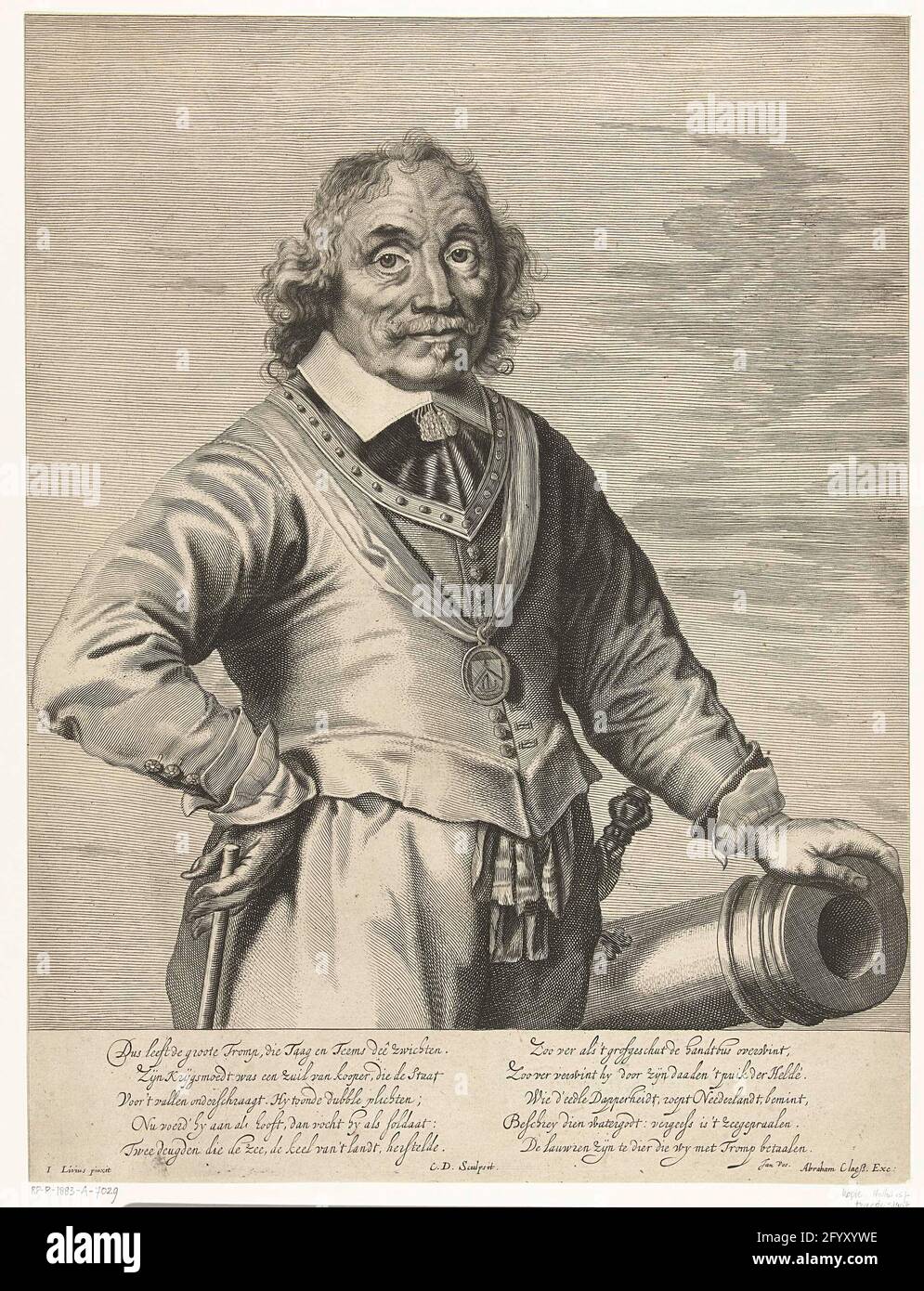 Portrait of Maarten Harpertsz. Tromp. Portrait of Admiral Maarten ...