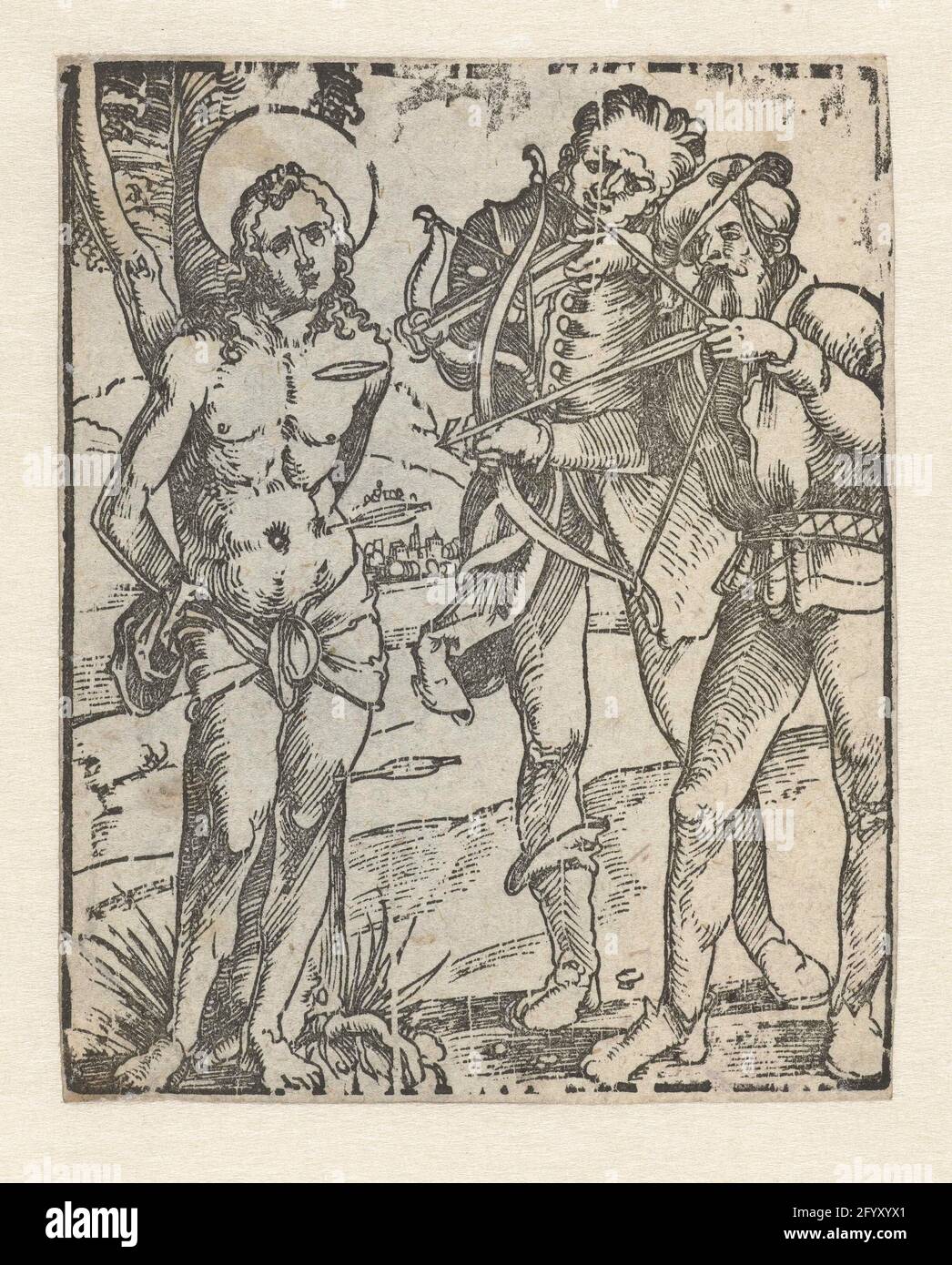 Sebastiaan is shot with arrows by executioners. The Saint Sebastian is ...