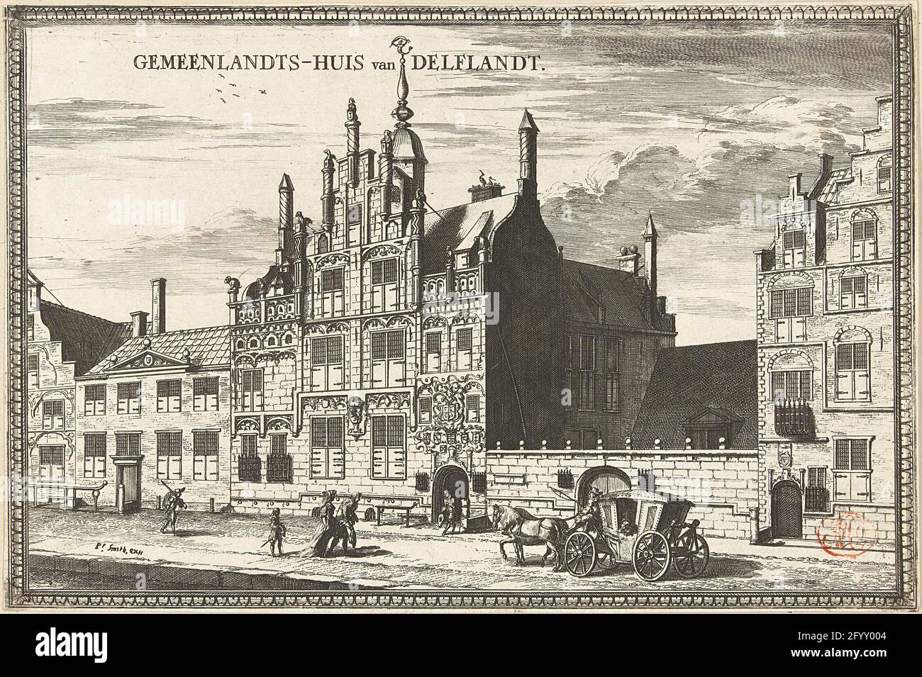 View of the communal house of Delfland in Delft; Delflandt communal ...