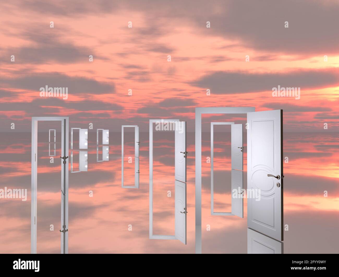 Multiple choice doors hi-res stock photography and images - Alamy