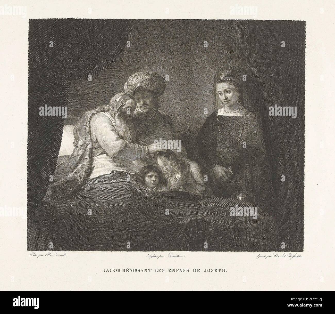 Jacob blessing sons hi-res stock photography and images - Alamy