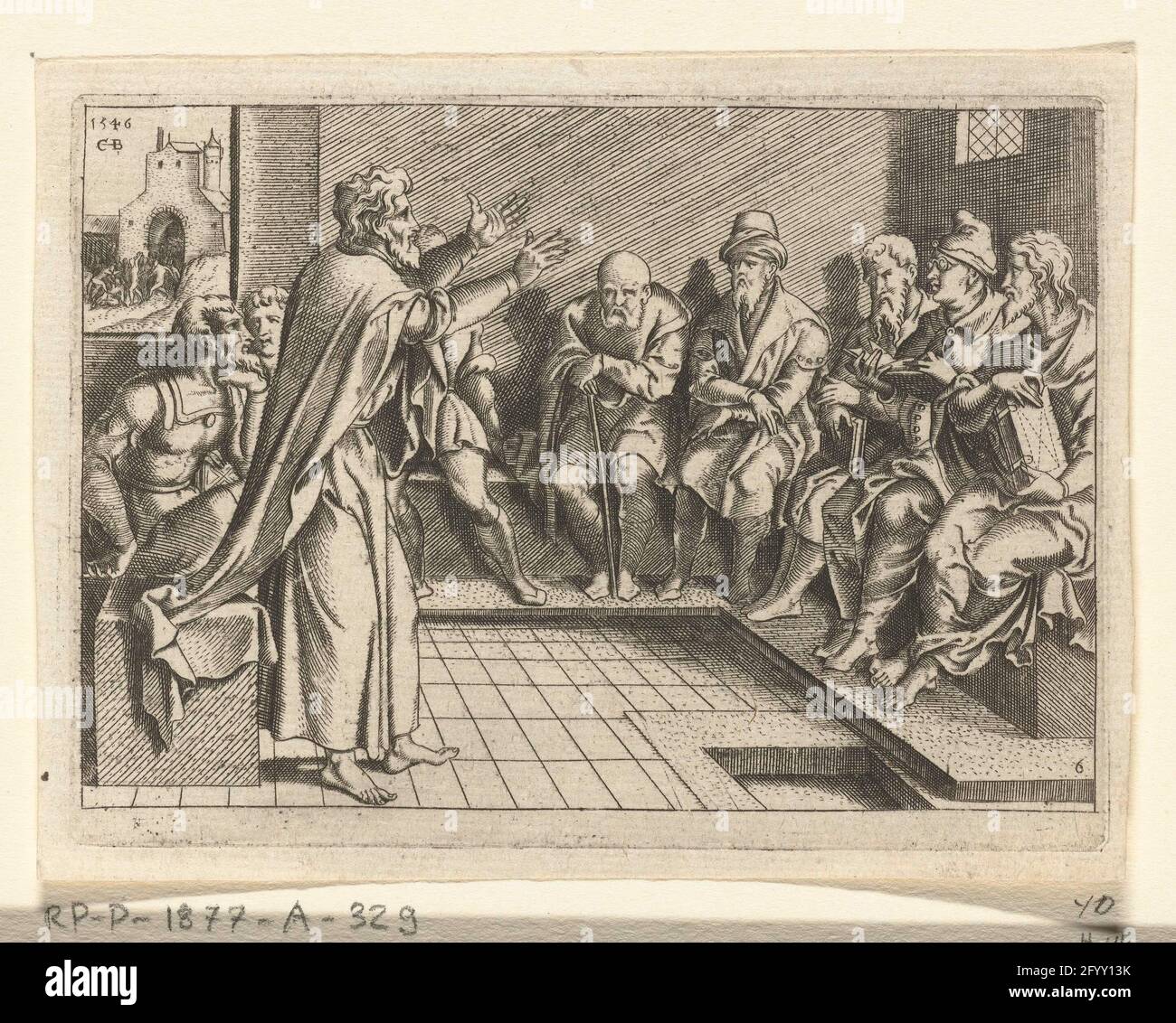 Apostle Paul Preaching In Synagogue