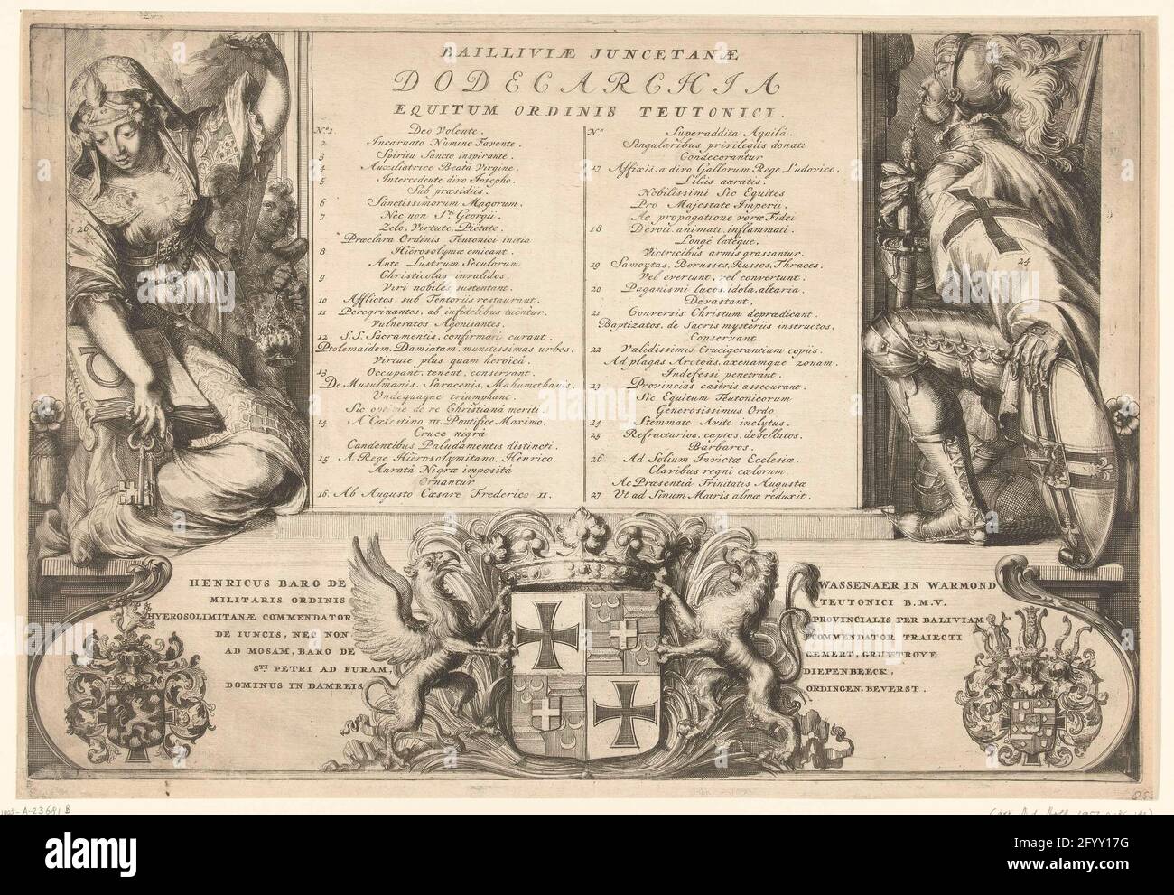 Legend by representation of history and working of the German order ...