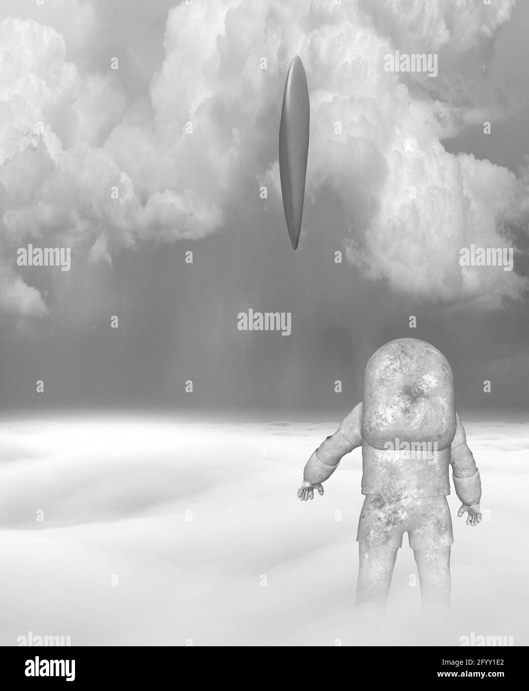 Landscape planet galaxy exploration Black and White Stock Photos ...