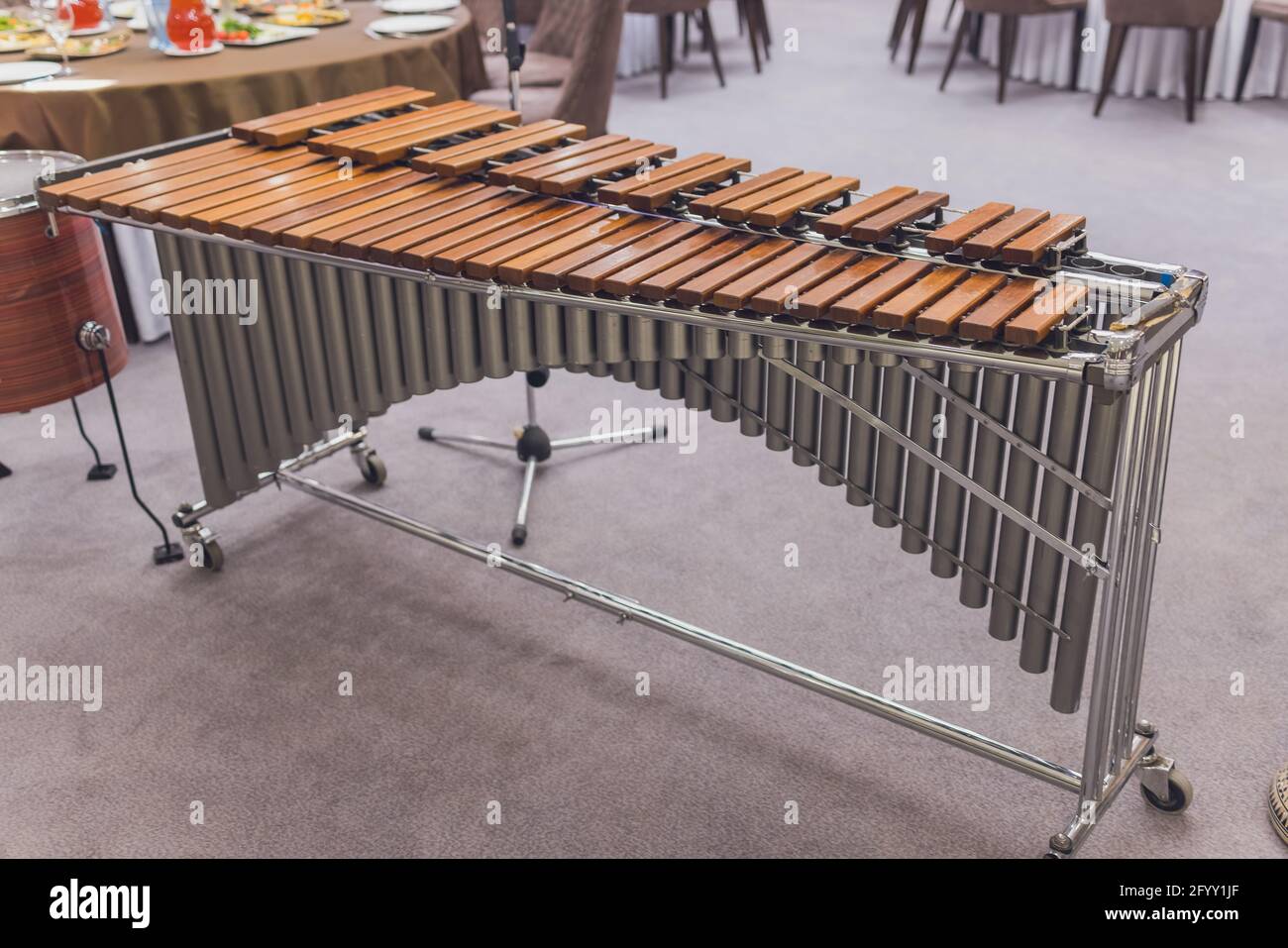Closeup shooting of my marimba made of rosewood Stock Photo - Alamy