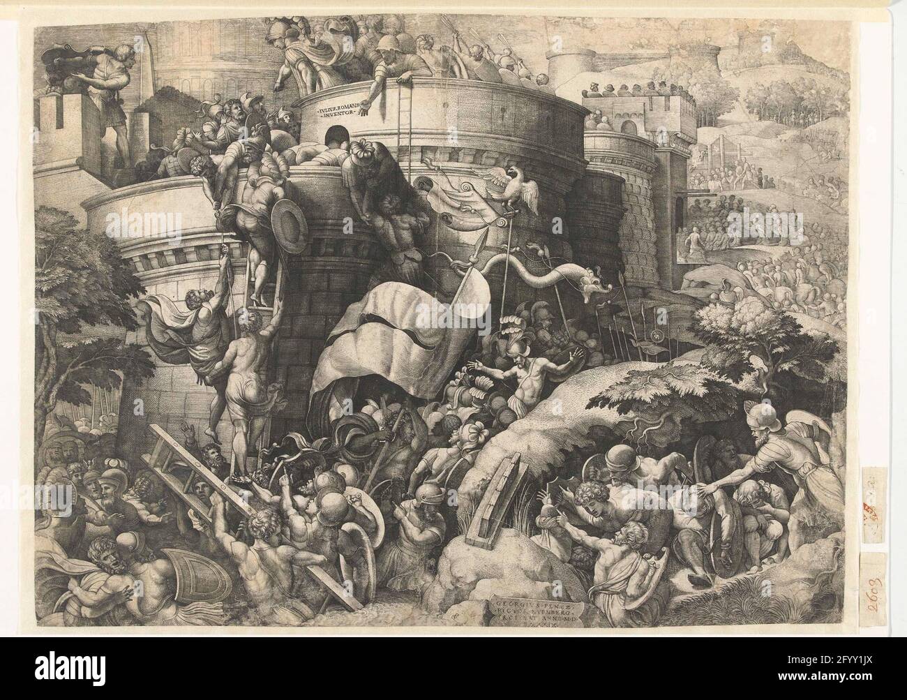 Battle of Carthage. The troops of Maximinian in battle with the ...