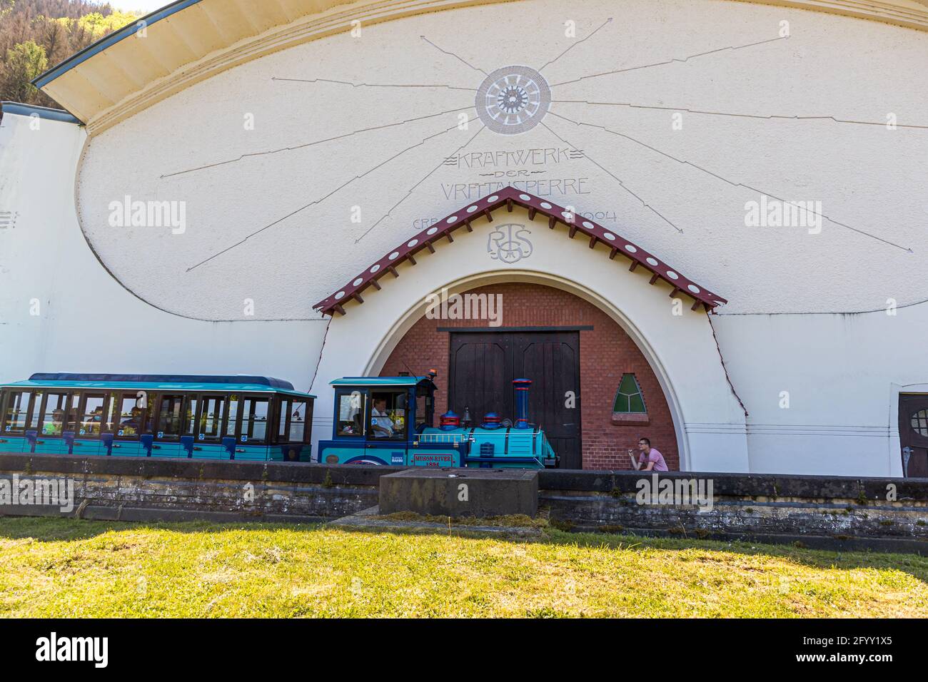 Heimbach art nouveau hydroelectric power station. Heimbach, Germany ...