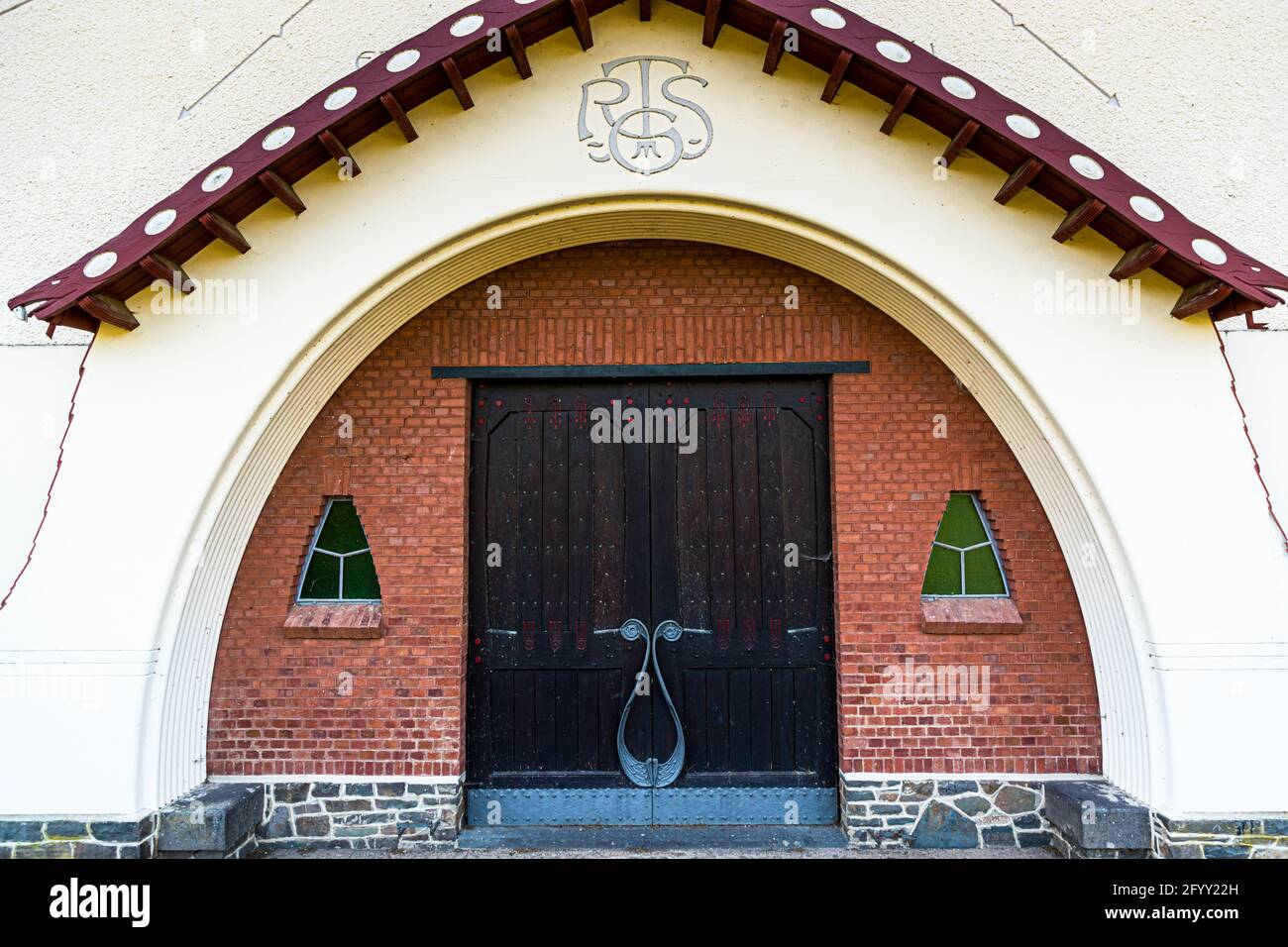 Heimbach art nouveau hydroelectric power station. Heimbach, Germany ...