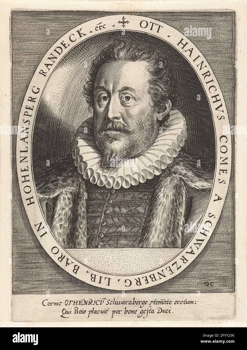 Portrait of Otto Heinrich Count of Schwarzenberg; Atrium Heroicum Stock ...