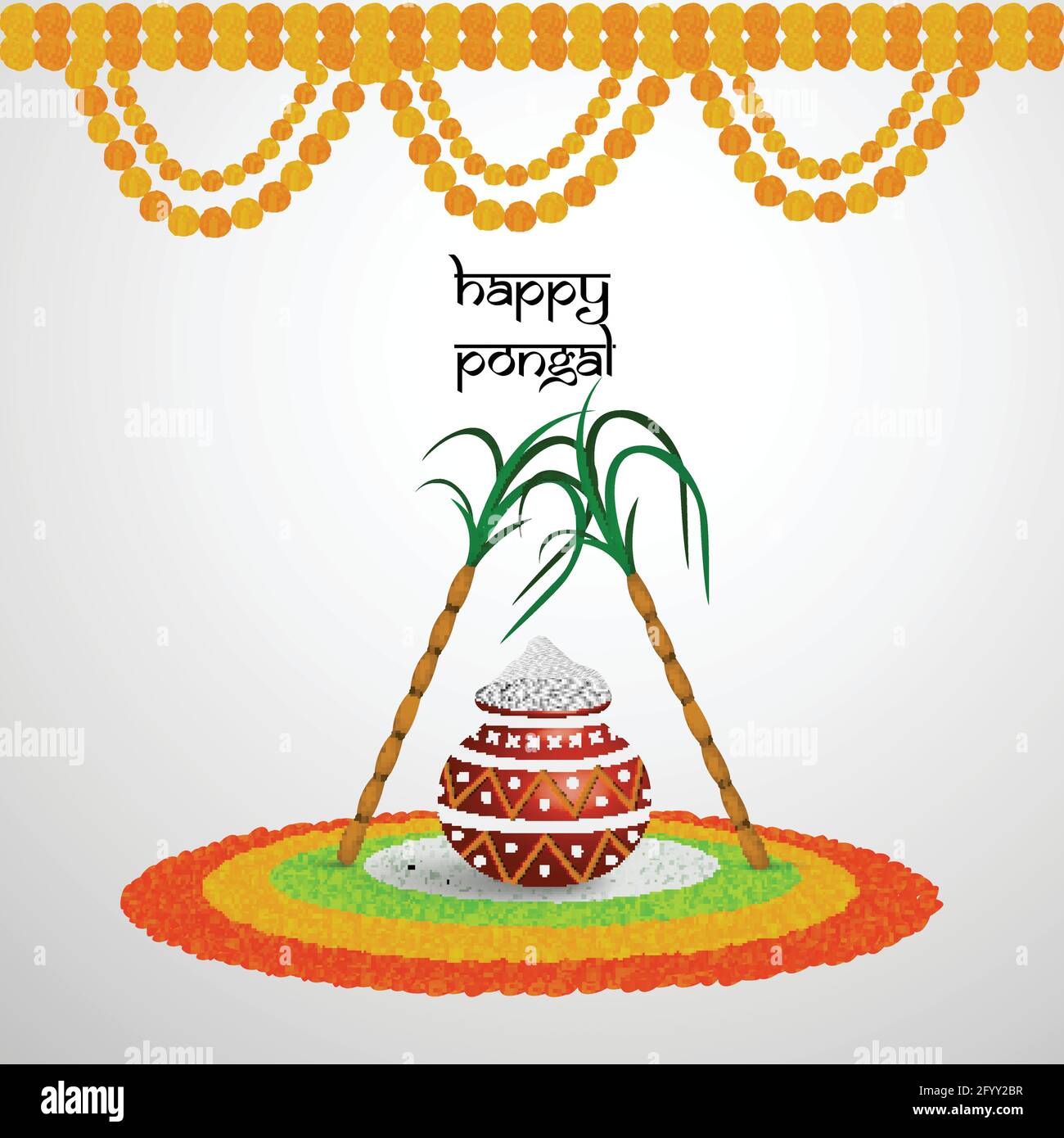 Happy pongal vector vectors hi-res stock photography and images - Alamy