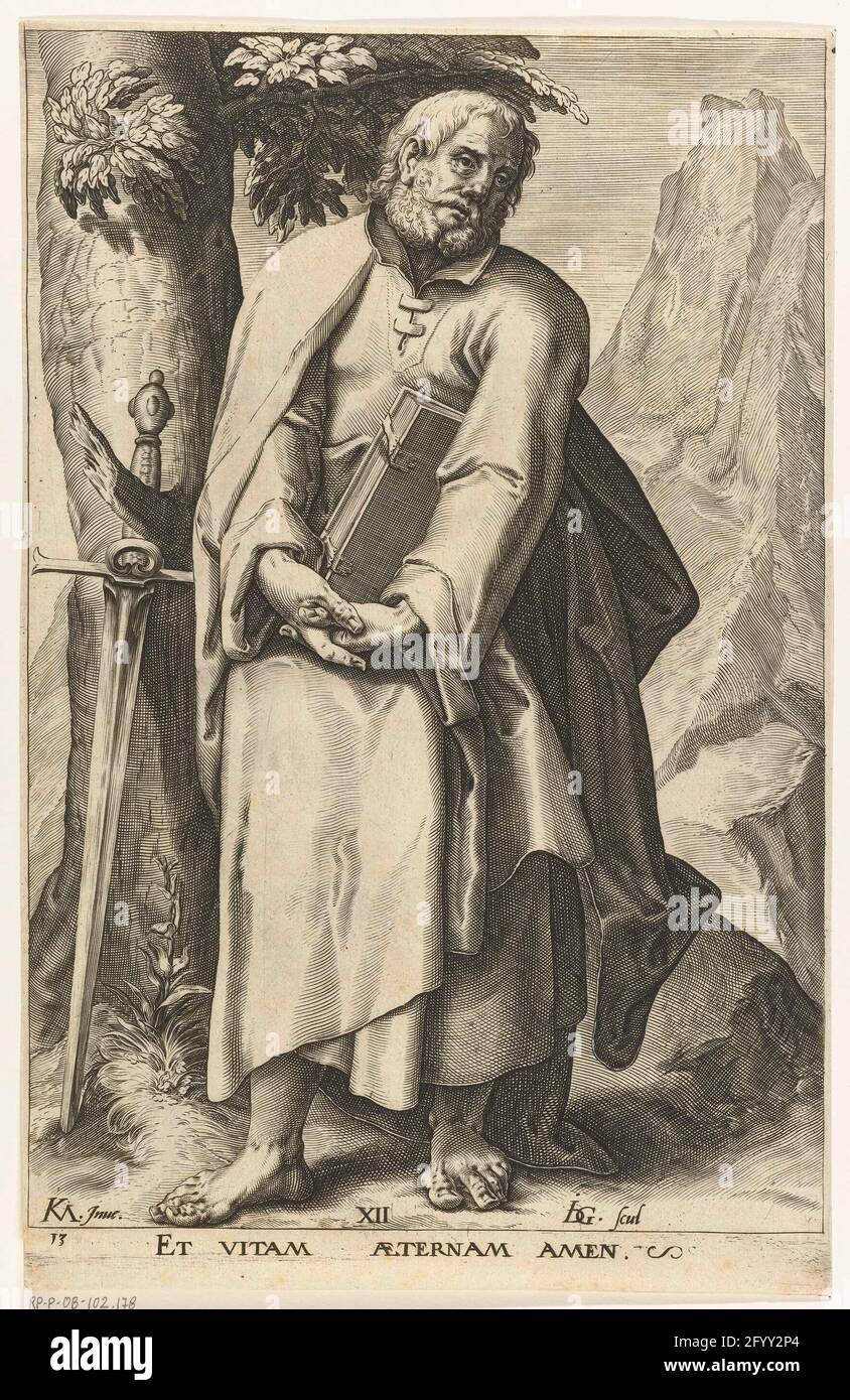 Apostle Matthias; Christ, the twelve apostles and the Holy Paul. The ...