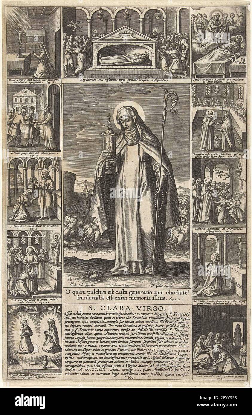Saint Clara; S. Clara Virgo; Franciscan saints; Historia Seraphica ...