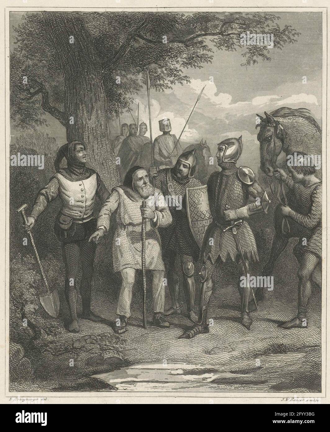 Floris V is shown where the body of Willem II is, 1282; A Frisian ...