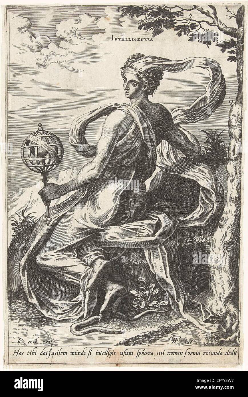 Intelligence (intelligentia); The virtues. Personification of ...