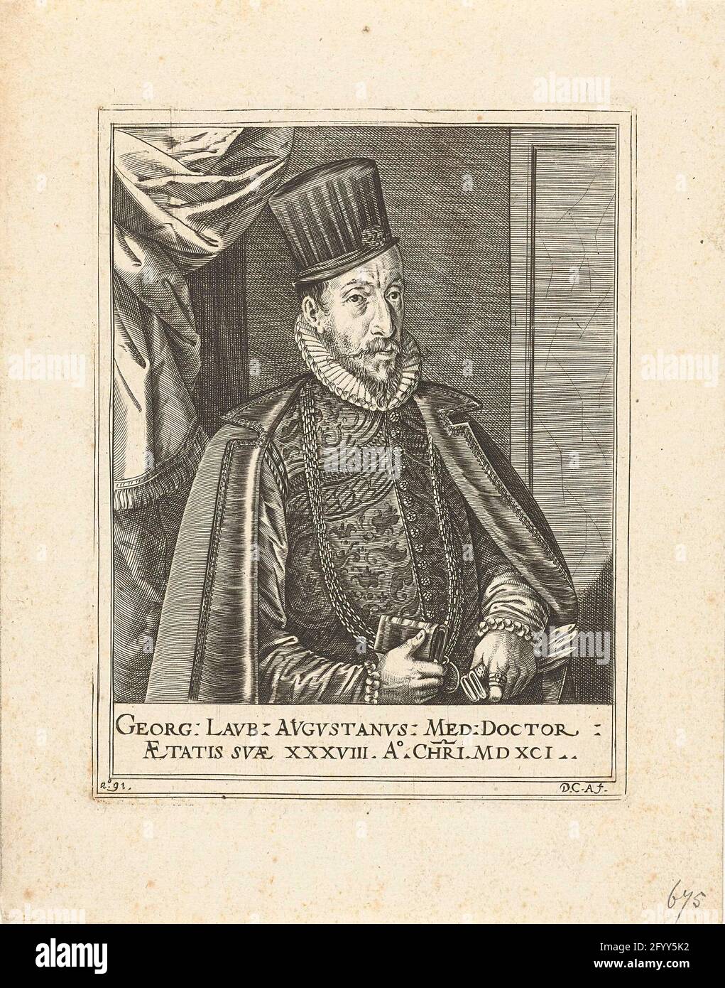 Portrait of the doctor Georg Laub at the age of 38 Stock Photo - Alamy