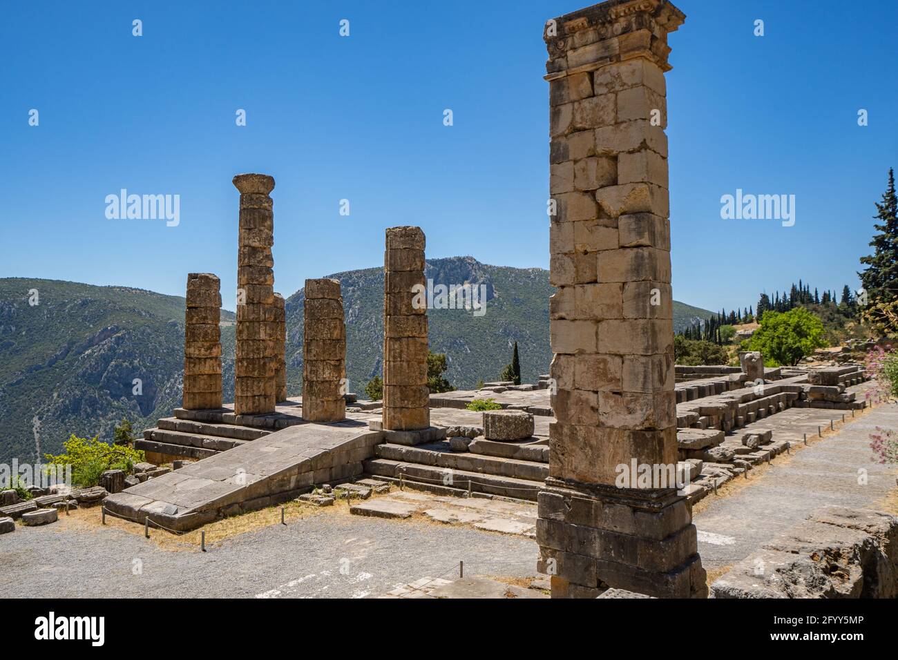 Delphi greece amphitheater archaeological greek hi-res stock ...