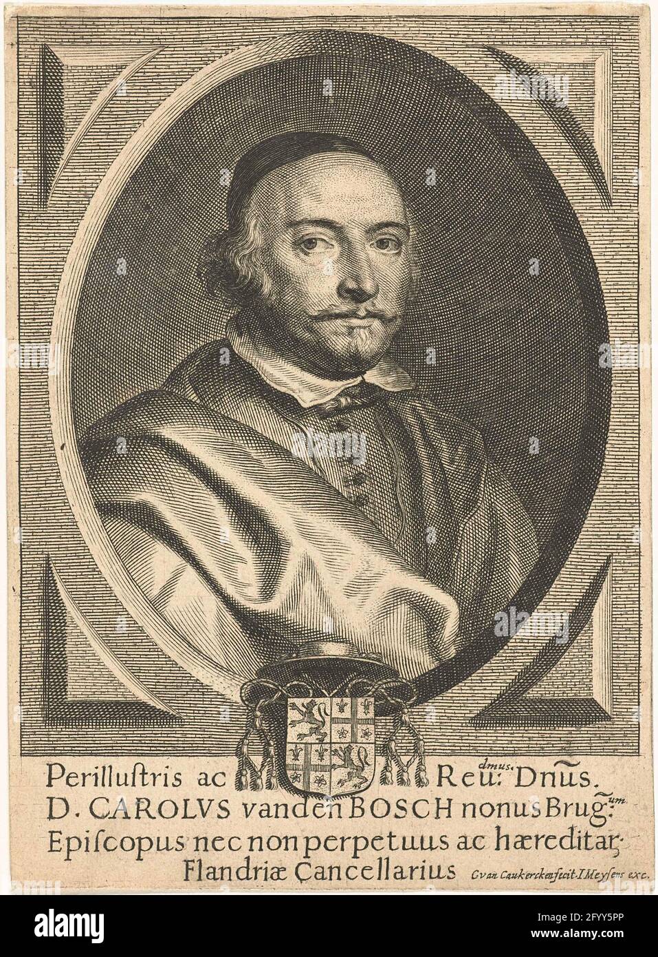 Portrait of Karel van den Bosch Bisschop van Bruges Stock Photo - Alamy