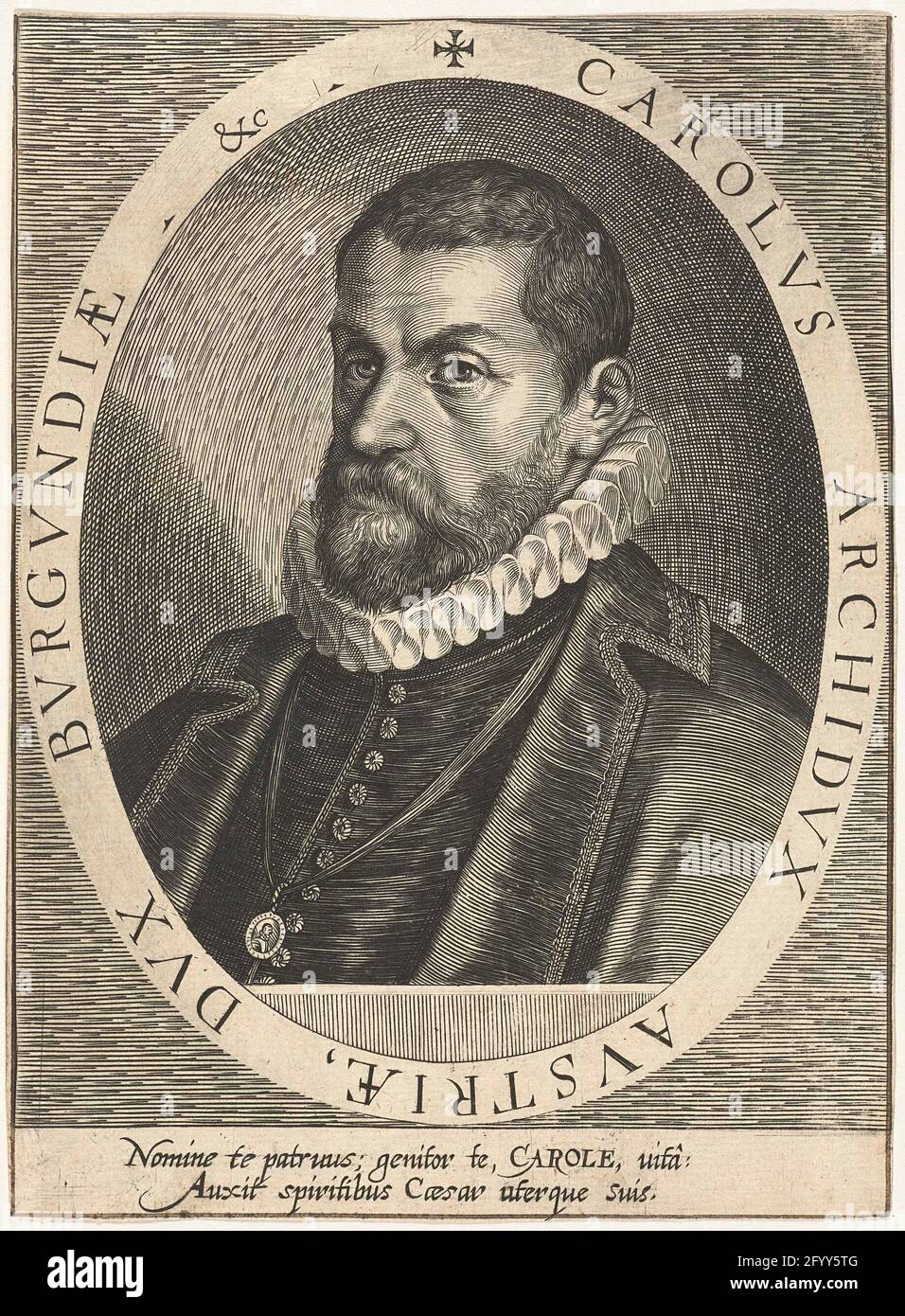 Portrait of Karel II of Austria; Atrium Heroicum Stock Photo - Alamy