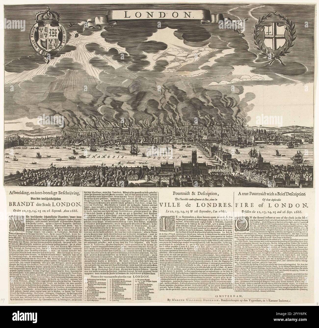 King during great fire of london in 1666 hi-res stock photography and ...