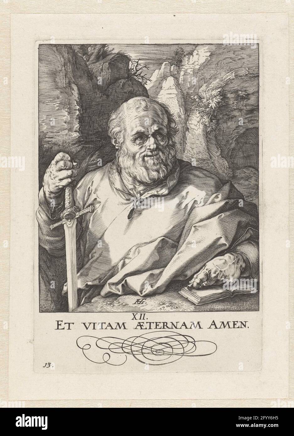 Apostle Matthias; Christ, the twelve apostles and the Holy Paul. The ...