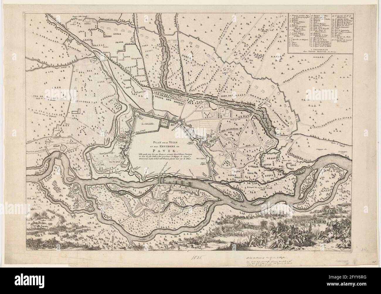 Pavia map. Pavia map after the topping and imprisoning of King French I ...
