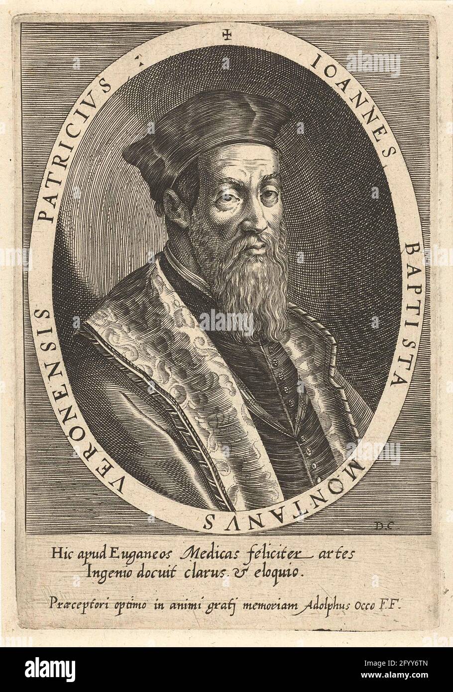 Portrait of the doctor Johannes Baptista Montanus Stock Photo - Alamy