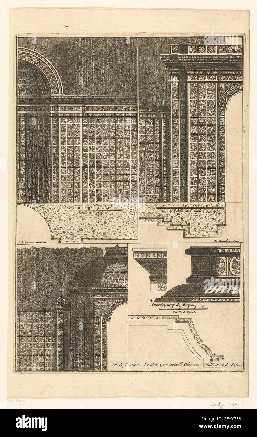 Three halves of trendy pavilions; Trench pavilions. With plans, and two ...