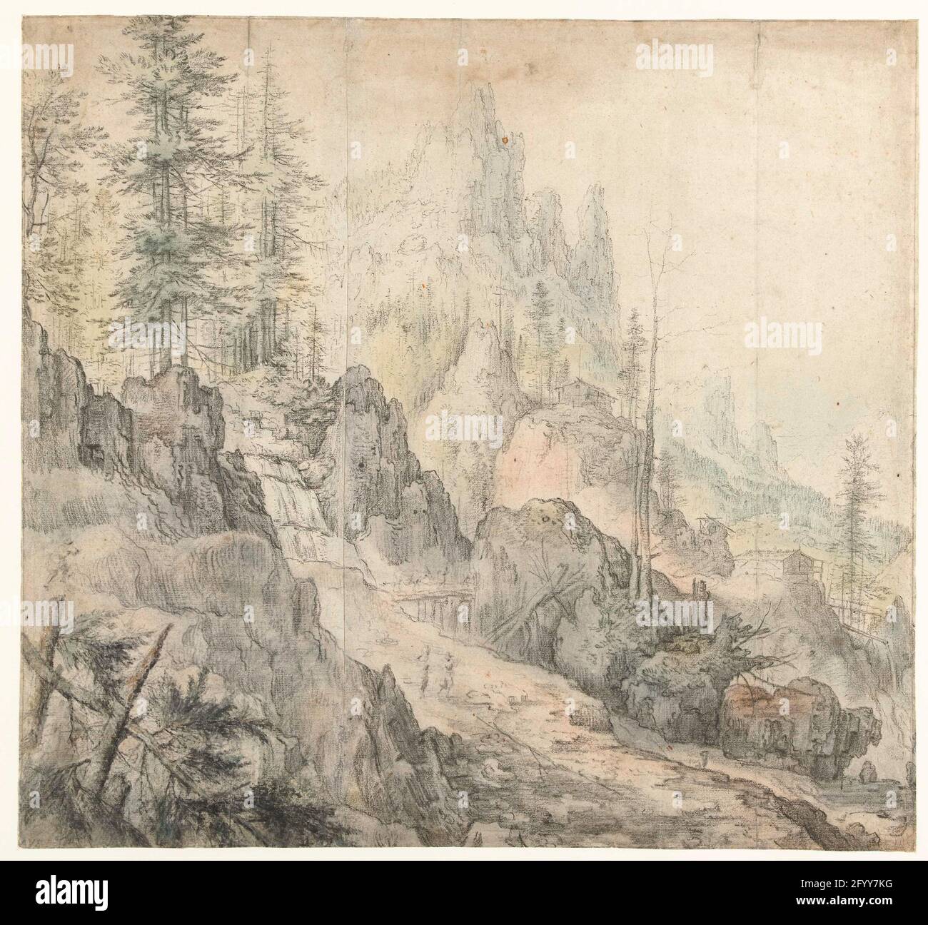 Mountain Landscape with a Waterfall. In his biography of Roelant Savery ...
