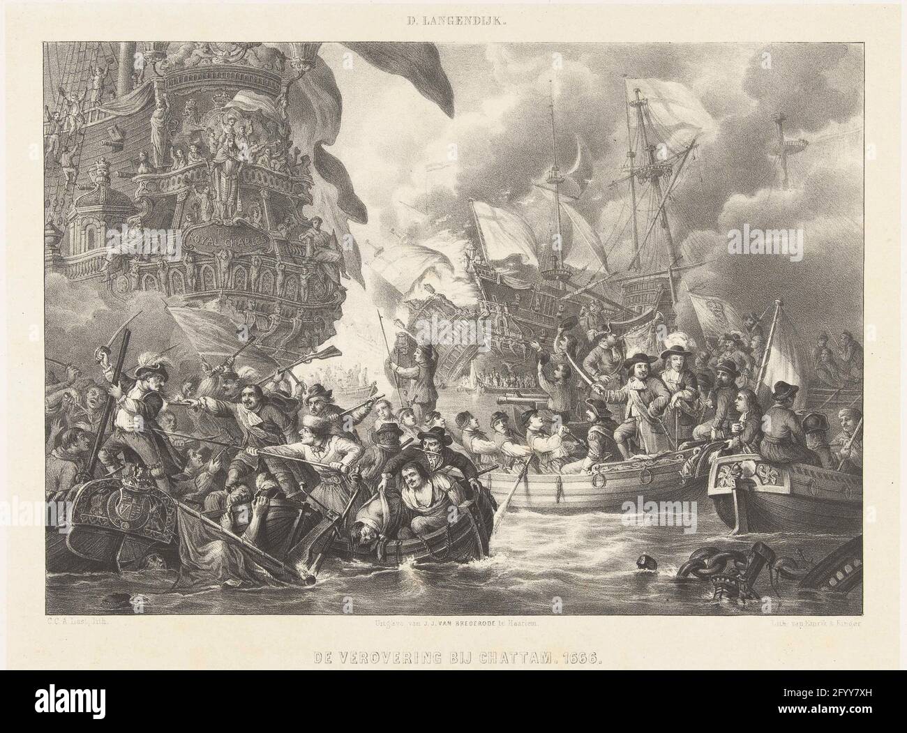 The trip to Chatham and the conquest of the Royal Charles, 1667; The ...