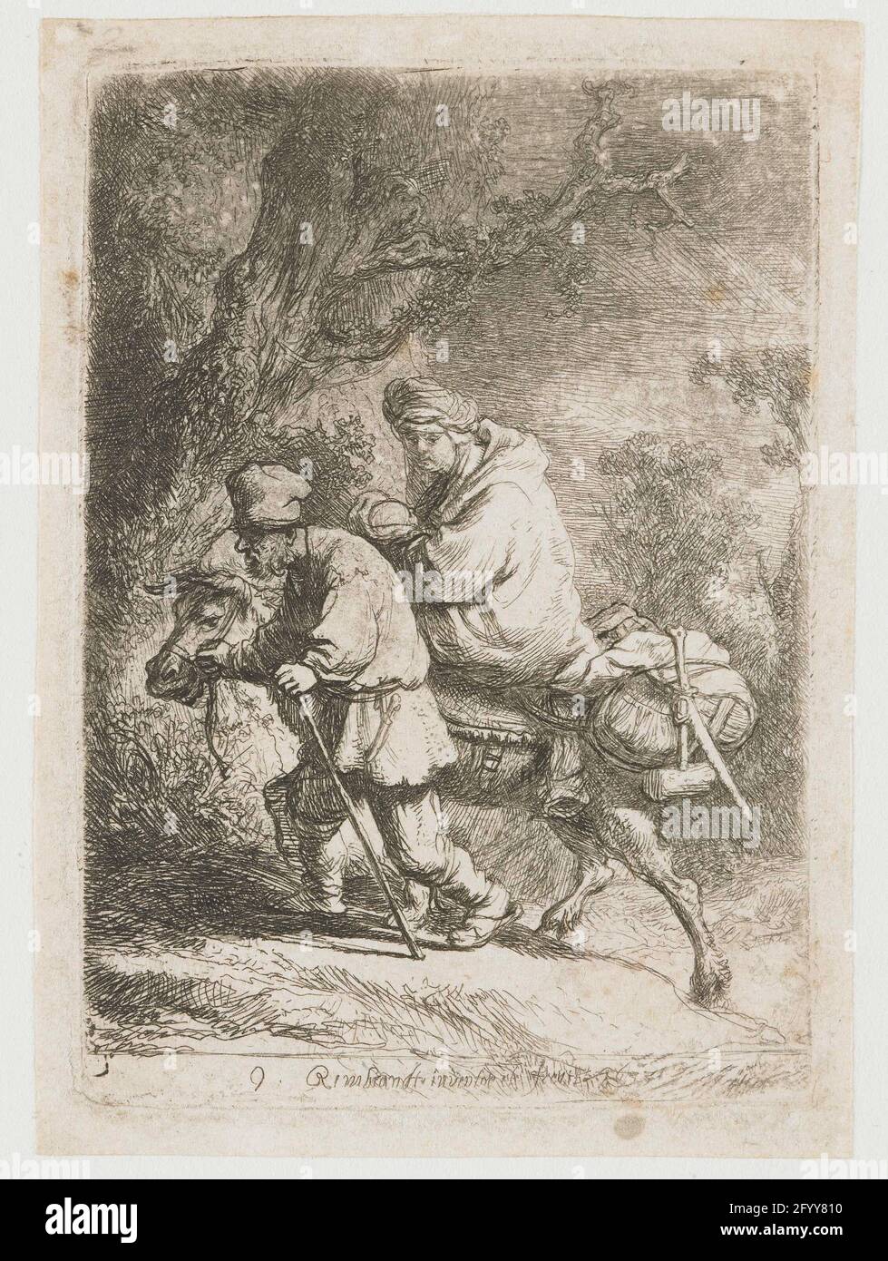 Christmas nativity scene flight hi-res stock photography and images - Alamy