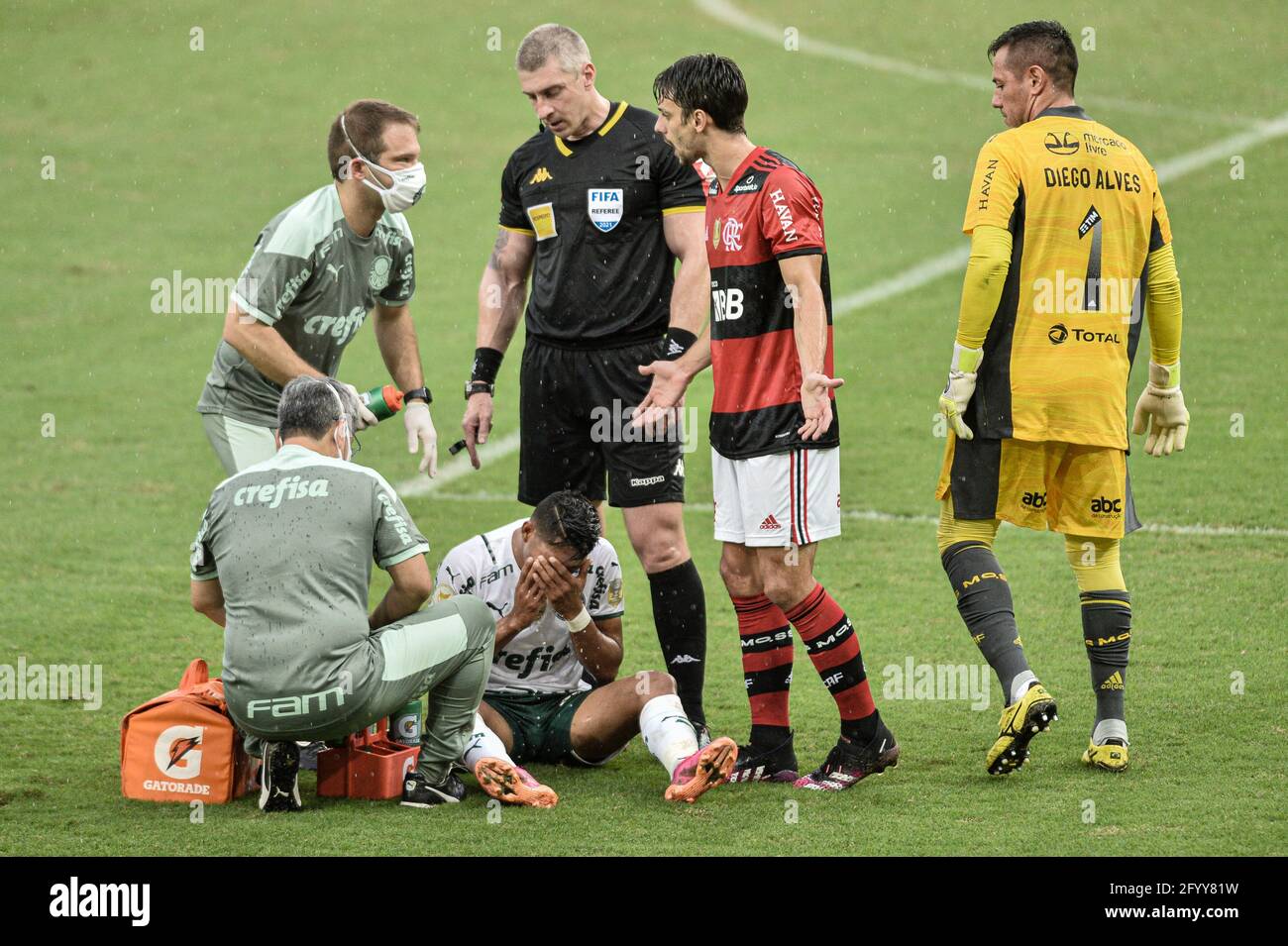 Rio De Janeiro, Brazil. 30th May, 2021. During Flamengo x Palmeiras, a ...